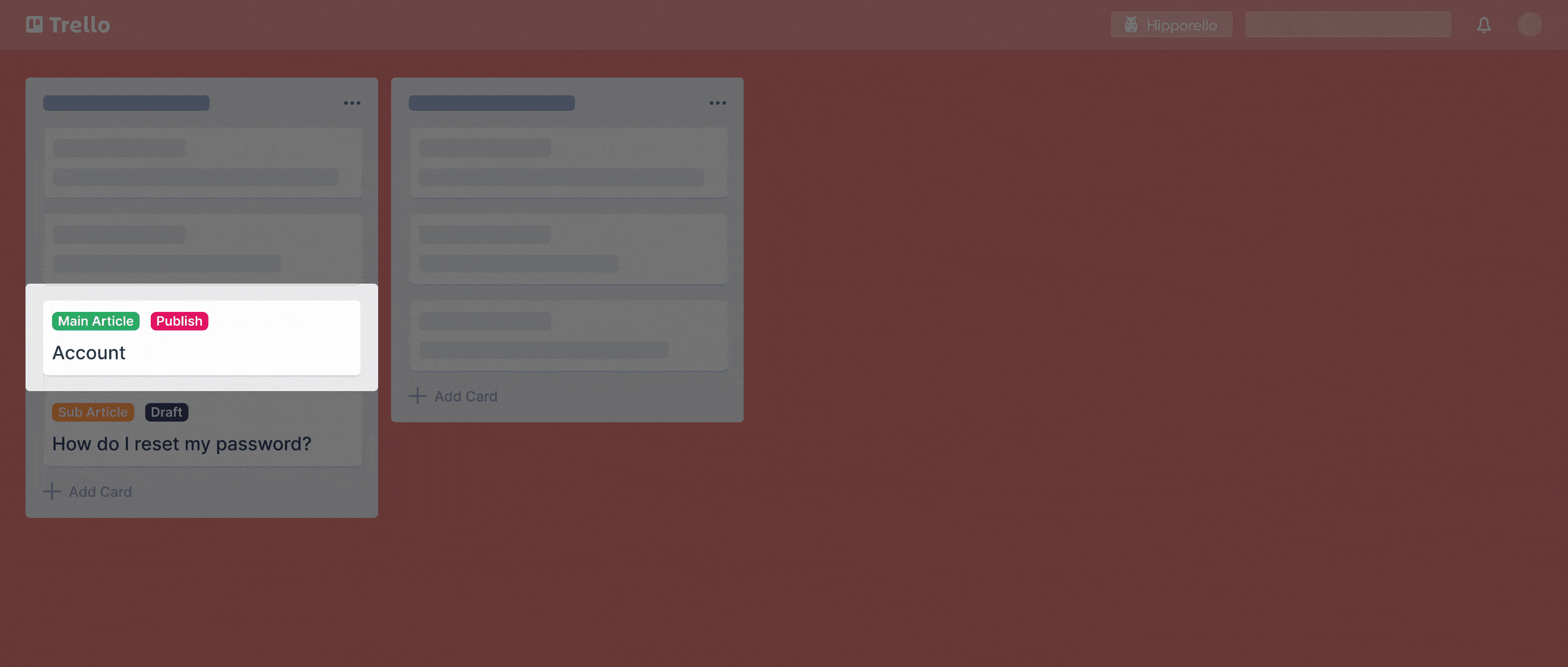Knowledge Base by Hipporello Power-Up | Trello